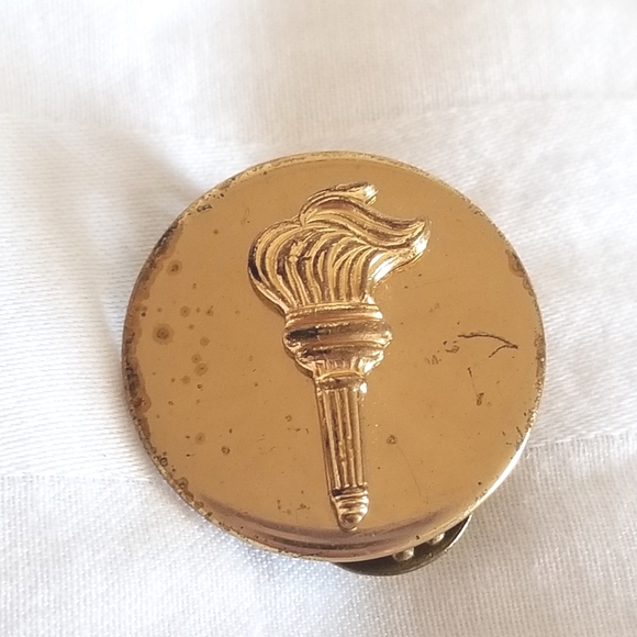 U.S. Army | Accessories | Vintage Military Flaming Torch Lapel Pin ...